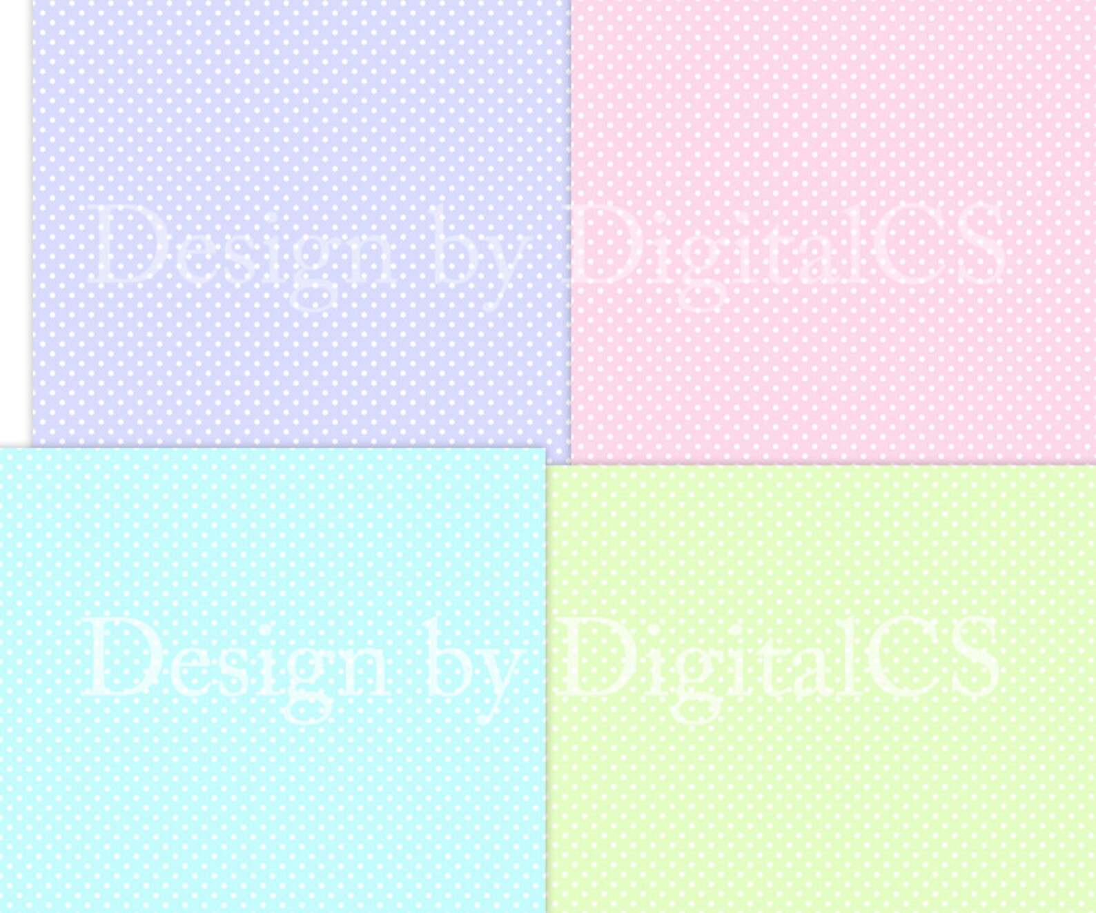 Polka Dot Digital Paper Pastel Digital Paper Polka Dot Paper Digital ...