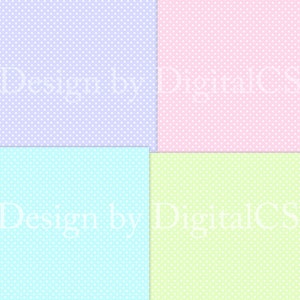 Polka Dot Digital Paper Pastel Digital Paper Polka Dot Paper Digital ...