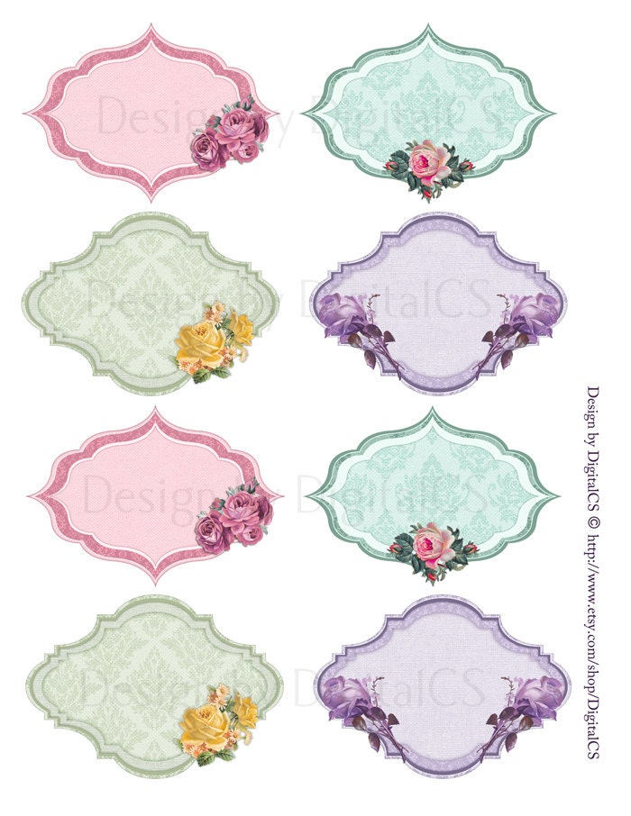 Shabby Chic Clipart Frames Clipart Borders Shabby Chic Tags Shabby Chic ...