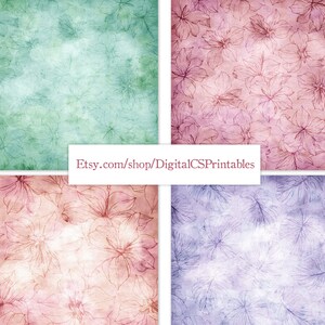 Watercolor Tropical Digital Paper Palm Leaf Pattern Exotic Digital ...
