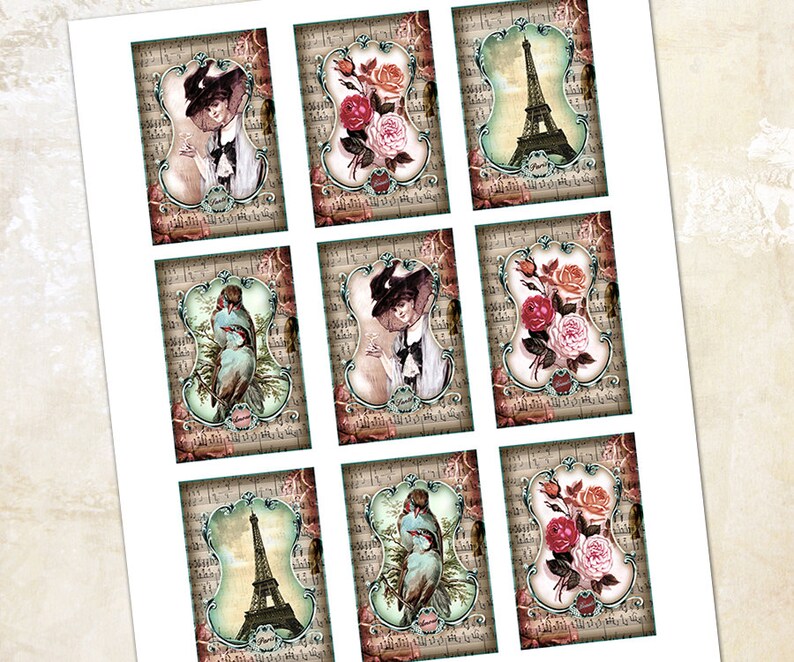 French Gift Tags Printable Gift Tags Vintage Labels Shabby Chic Gift ...