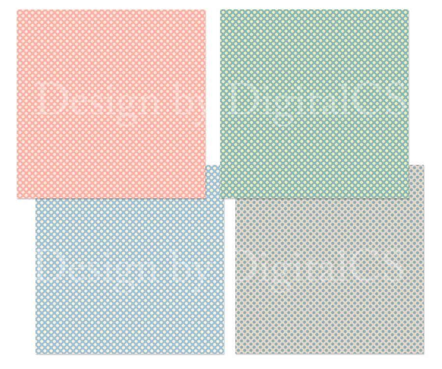 Polka Dot Digital Paper Digital Paper Dots Digital Paper Polka - Etsy