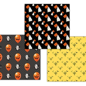 Fun Halloween Digital Paper Halloween Printables Halloween - Etsy
