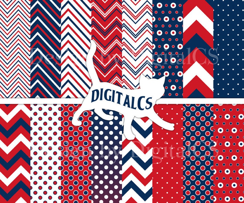 4th of July Digital Paper Independence Day Digital Paper - Etsy