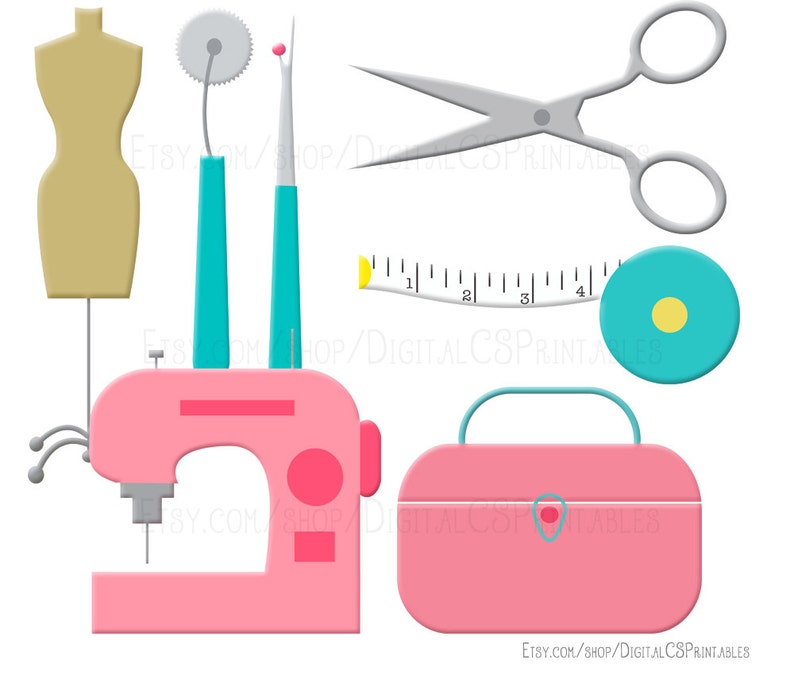 Sewing Clipart Sewing Clip Art Button Clipart Cute Clipart Sewing ...