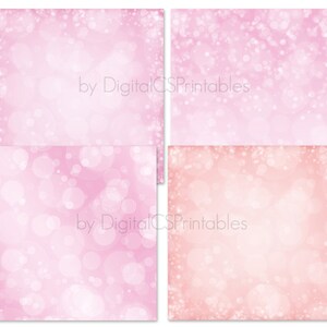 Bokeh Digital Paper Pink Bokeh Digital Paper Pastel Digital Paper Pink ...