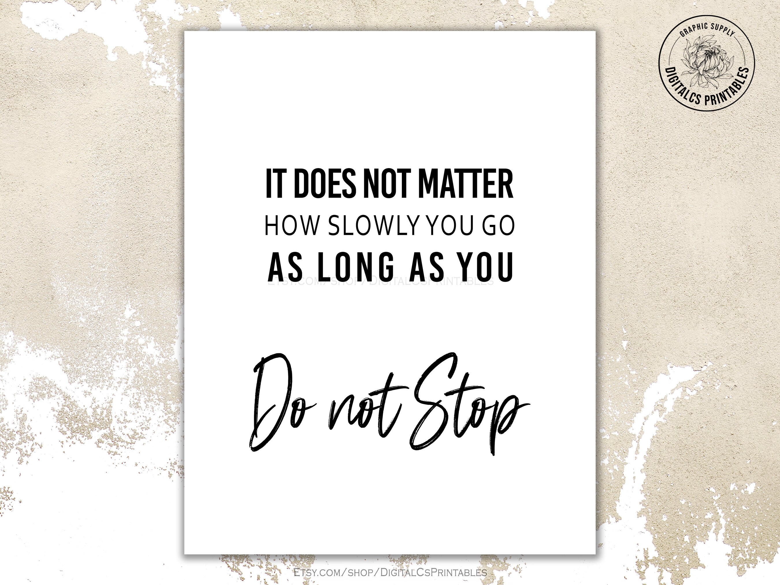 Printable Quote Wall Art Motivational Wall Art Confucius Poster Quote ...