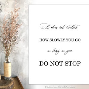 Motivational Wall Art Confucius Poster Quote Printable Quote Wall Art ...