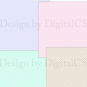 Polka Dot Paper Baby Digital Paper Polka Dot Digital Paper Pastel ...