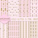 Gold and Pink Arrow Digital Paper Arrow Gold Glitter Digital - Etsy