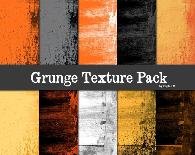 Grunge Digital Paper Halloween Digital Paper Halloween Scrapbook Paper ...