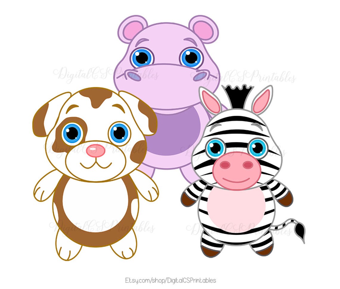 Cute Animal Clipart Cute Clipart Safari Animal Clipart Kids Clipart ...