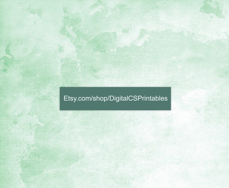 Sage Green Digital Paper Emerald Green Watercolor Digital - Etsy