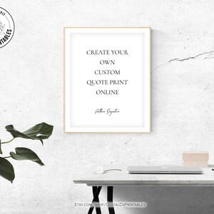 Editable Quote Sign Custom Print Custom Sign Template Print Create Your ...