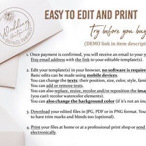 Editable Custom Wedding Sign Template Modern Minimalist Create Your Own ...