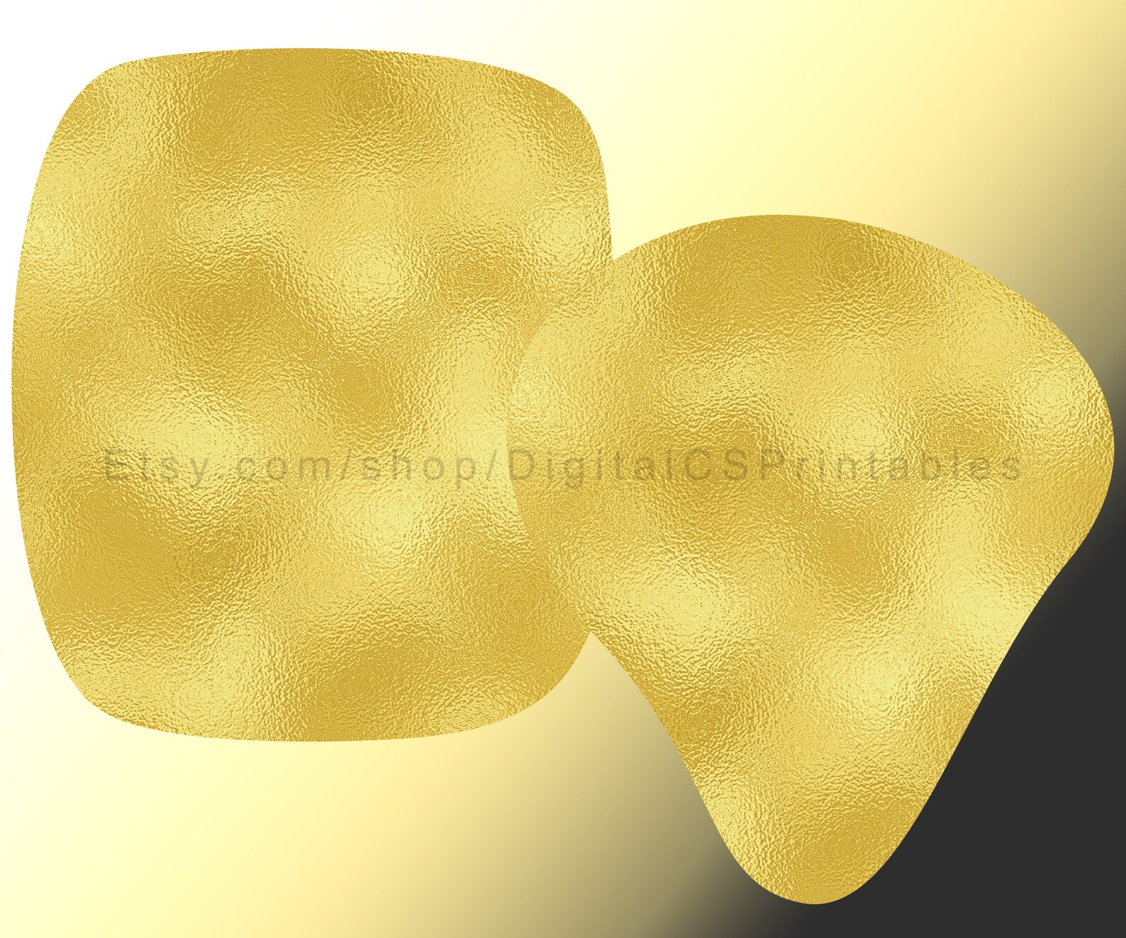Gold Abstract Clip Art Abstract Shapes Clipart Modern Abstract - Etsy