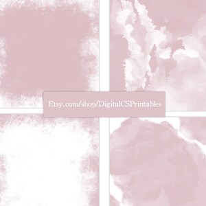 Mauve Digital Paper Pale Purple Watercolor Papers Commercial - Etsy