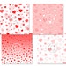 Heart Digital Paper Valentine Digital Paper Love Digital Paper Red ...