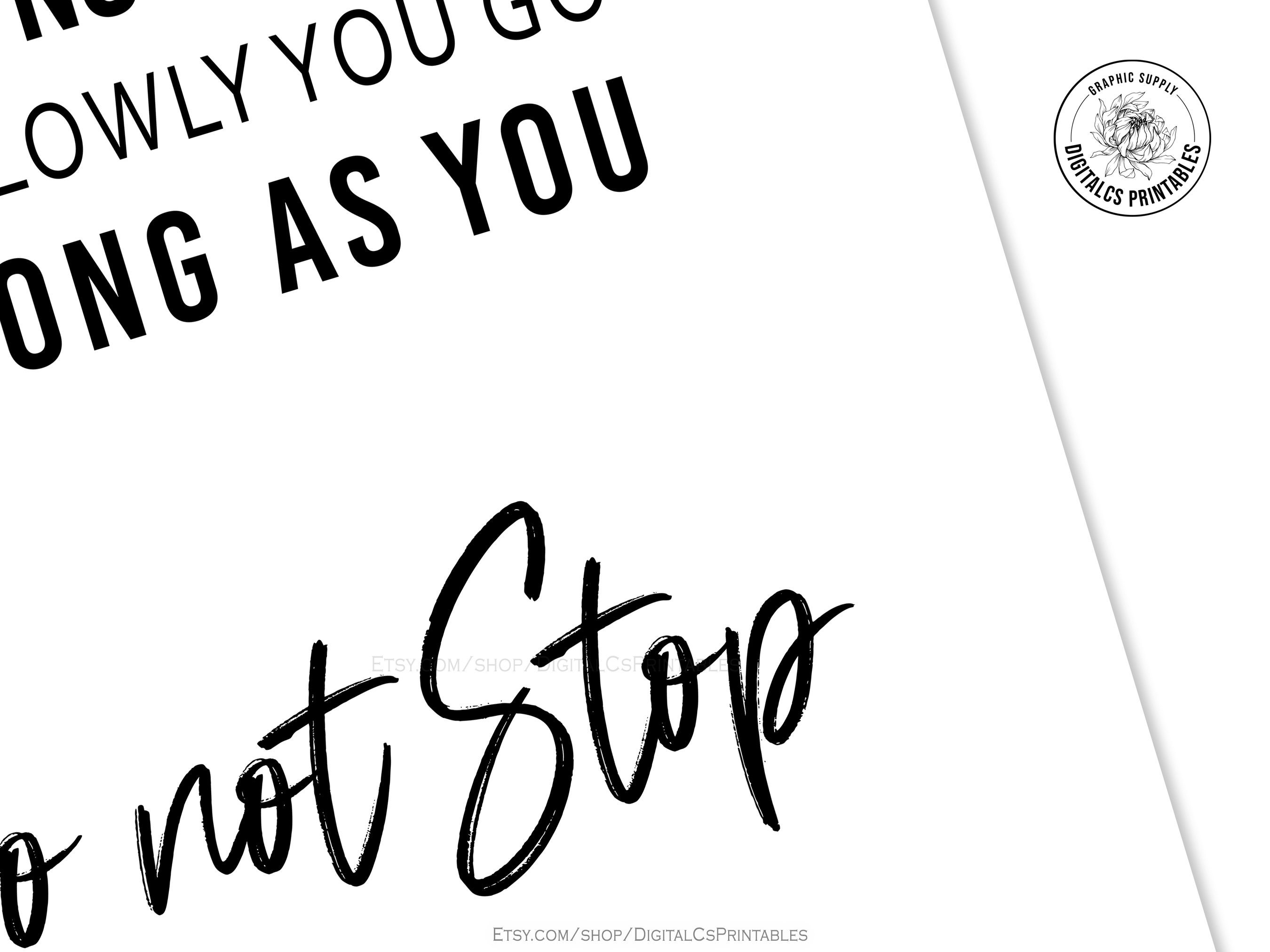 Printable Quote Wall Art Motivational Wall Art Confucius Poster Quote ...