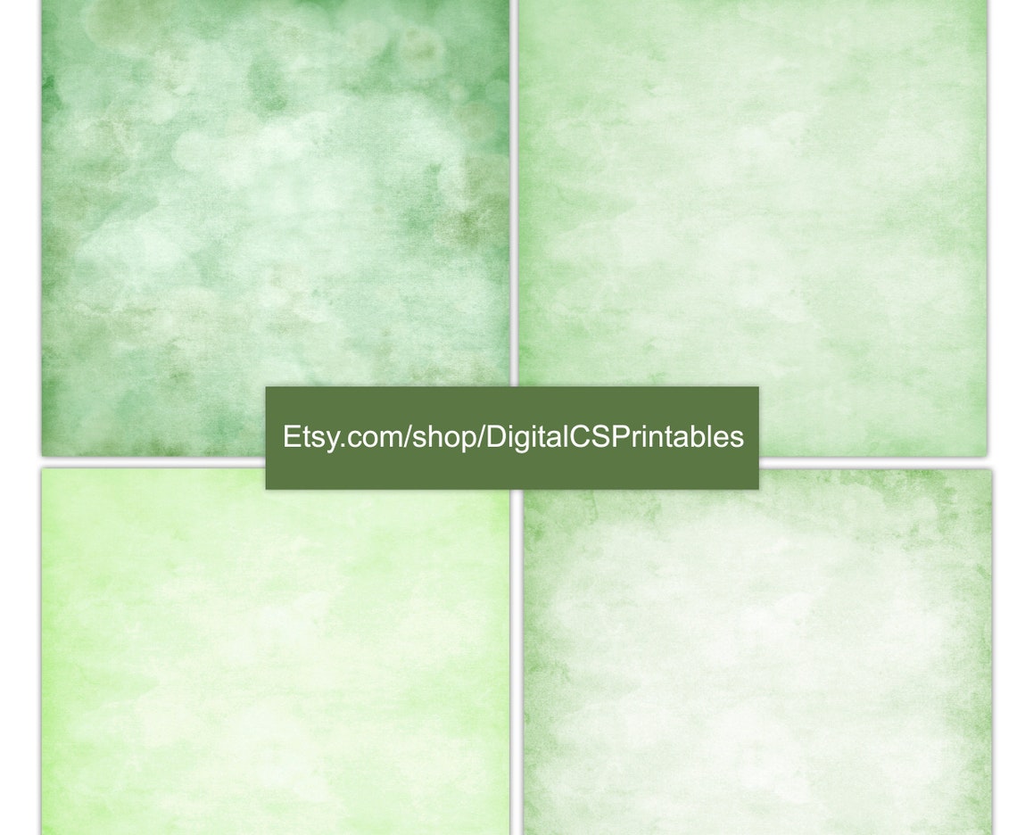 Green Digital Paper Green Watercolor Digital Paper Pack Green ...