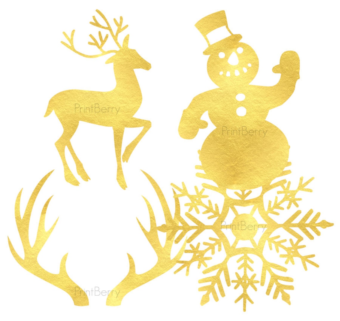 Gold Christmas Clipart Christmas Clipart Holiday Clipart Gold Christmas ...