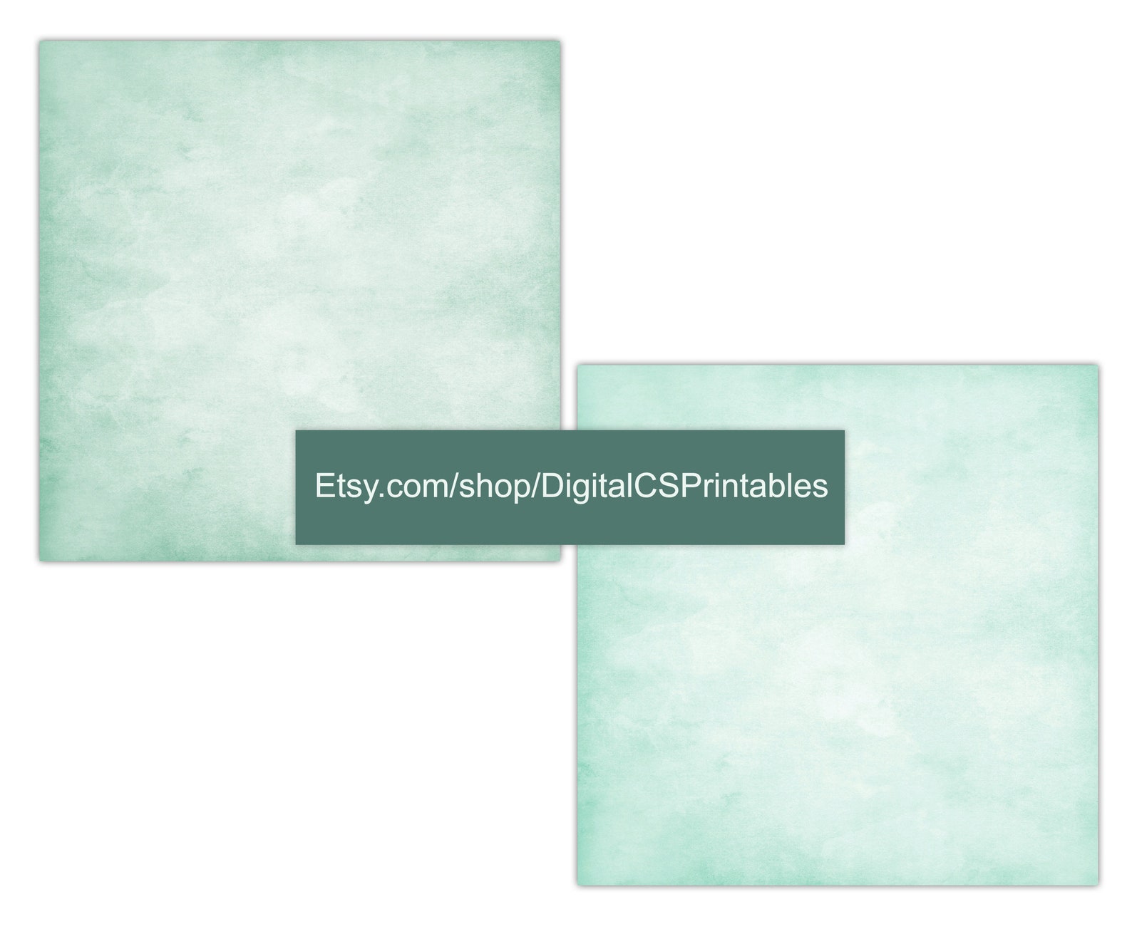 Sage Green Digital Paper Emerald Green Watercolor Digital - Etsy