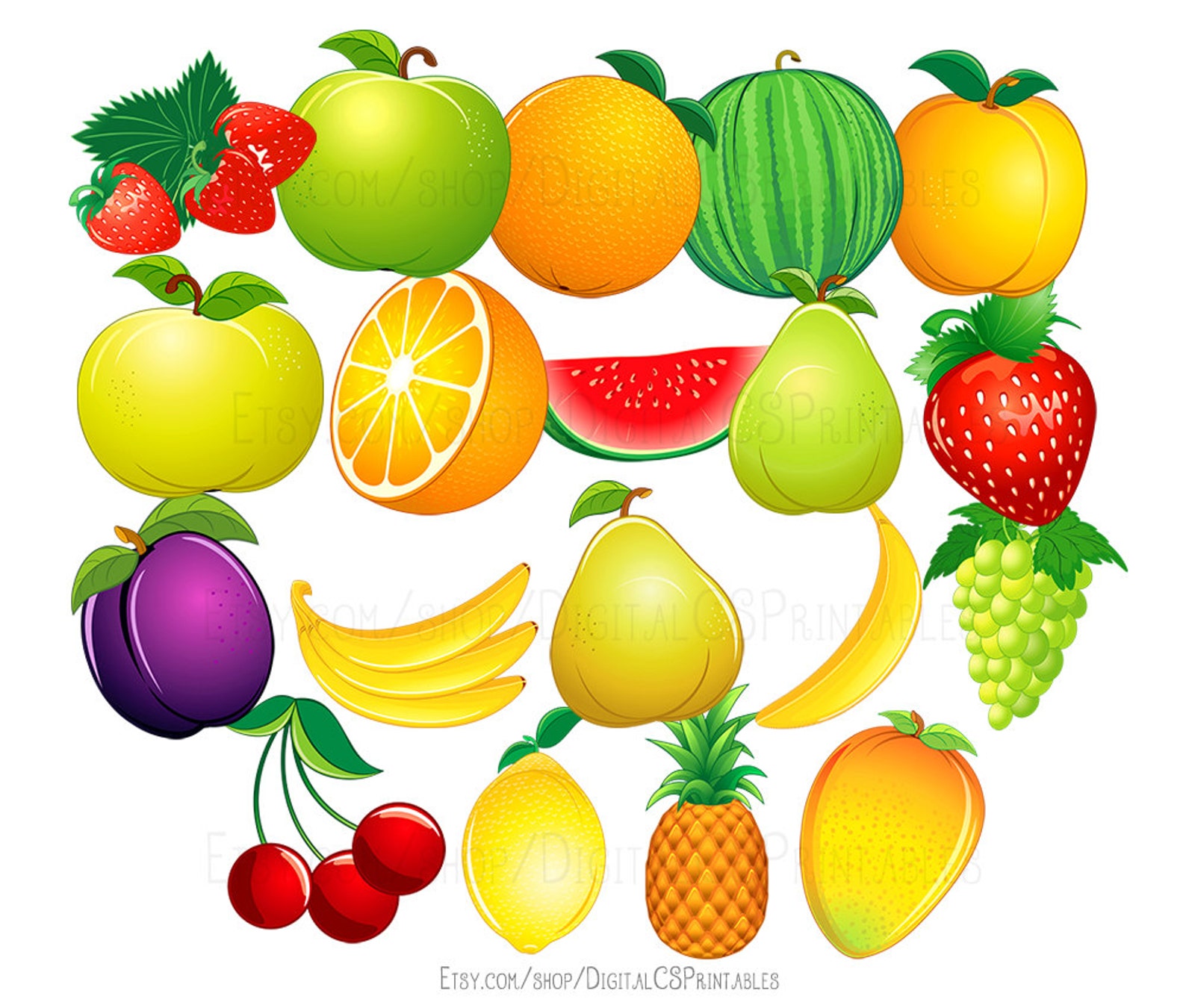 Obst Clipart niedlich Clipart ClipArt Obst essen Clipart niedlich ...