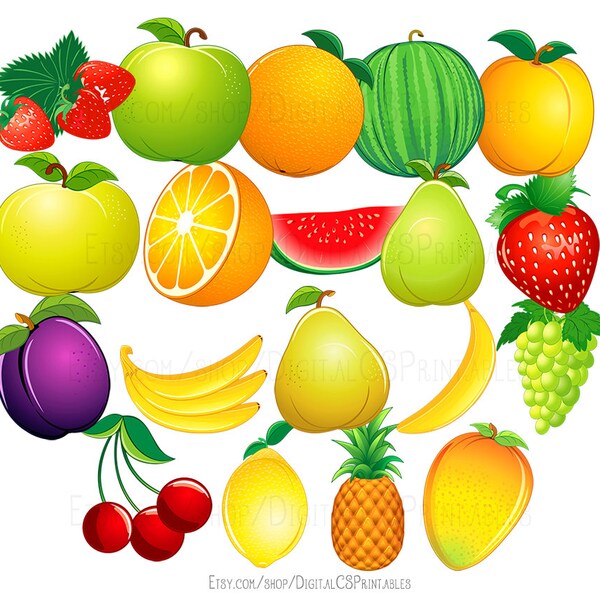 Healthy Food Clip Art - Etsy