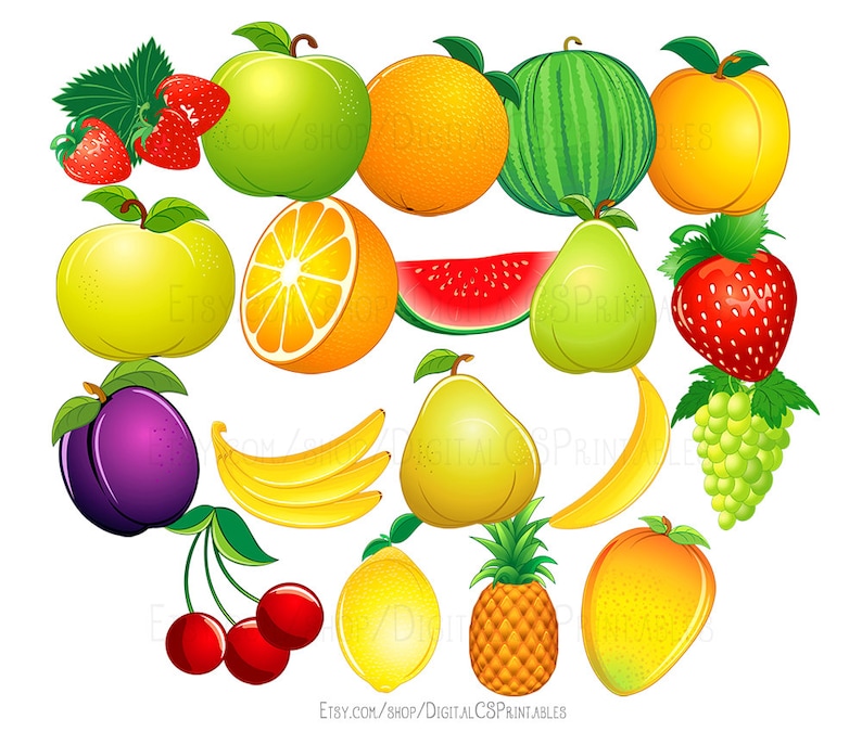 Obst Clipart niedlich Clipart ClipArt Obst essen Clipart niedlich ...