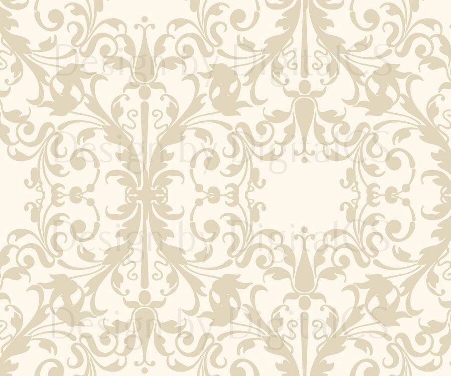 Damask Digital Paper Wedding Digital Scrapbook Paper Antique - Etsy