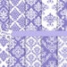 Purple Damask Digital Paper Scrapbook Paper Purple Printable - Etsy