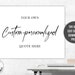 Editable Quote Sign Custom Print Personalized Sign Template Create Your ...