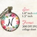 Floral Alphabet Bottle Cap Images Monogram Digital Download Alphabet ...