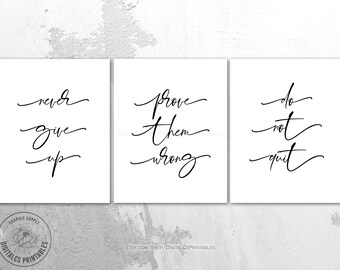 Never Quit Sign - Etsy