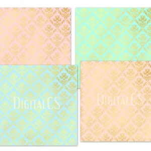 Gold Foil Digital Paper Gold Digital Paper Gold Wedding Digital Paper ...