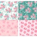 Floral Digital Paper Floral Flower Digital Paper Flower Summer Digital ...