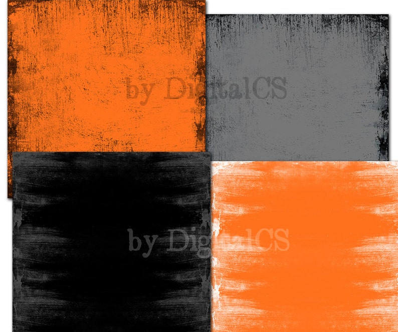 Grunge Digital Paper Halloween Digital Paper Halloween Scrapbook Paper ...