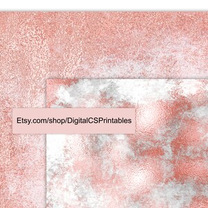 Rose Gold Digital Paper Gold Grunge Overlay Rose Gold Foil - Etsy