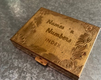 Metal Address Book - Etsy