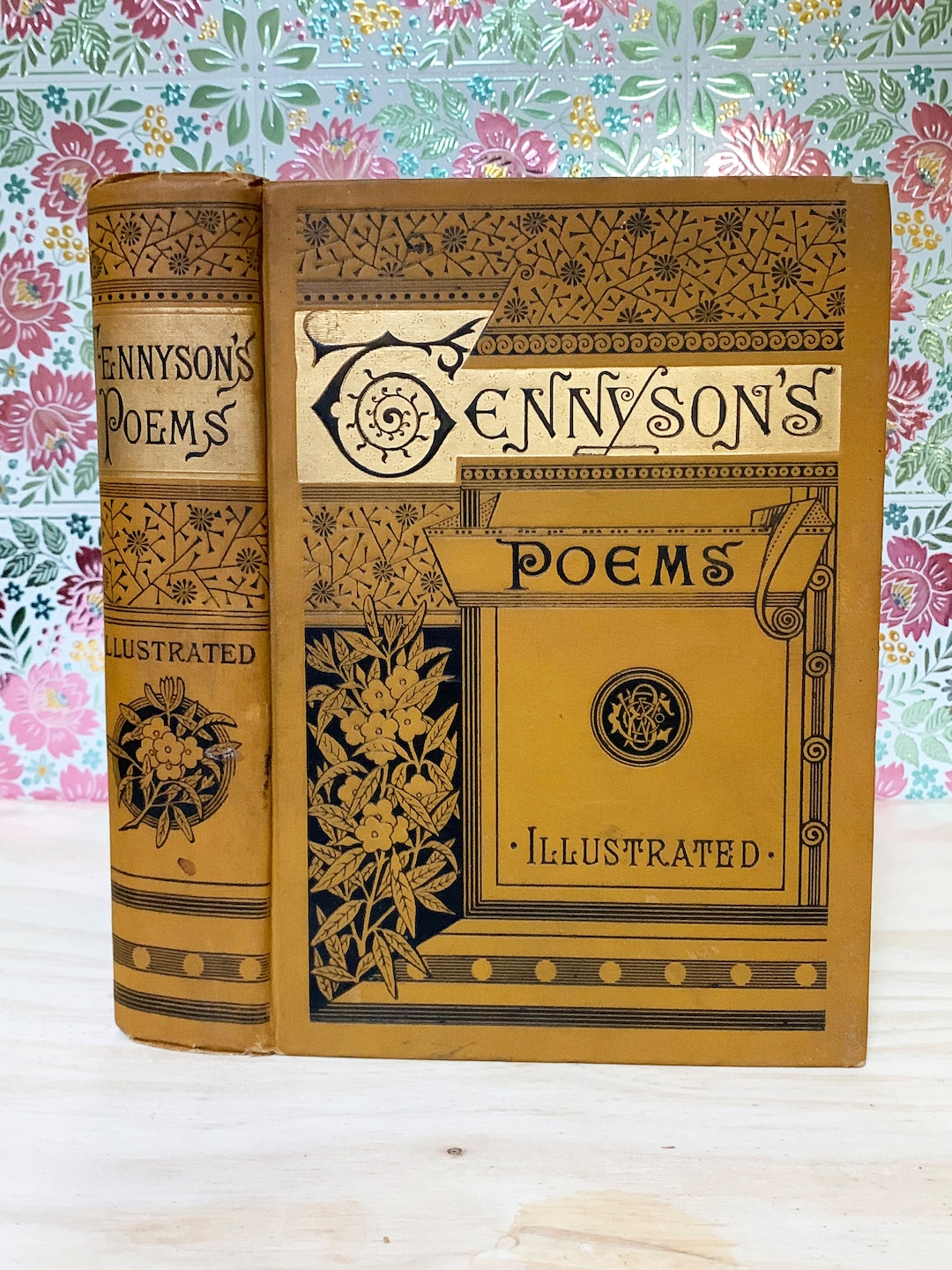 Antique tennyson's Poems Illustrated Book 1891 Alfred Tennyson - Etsy