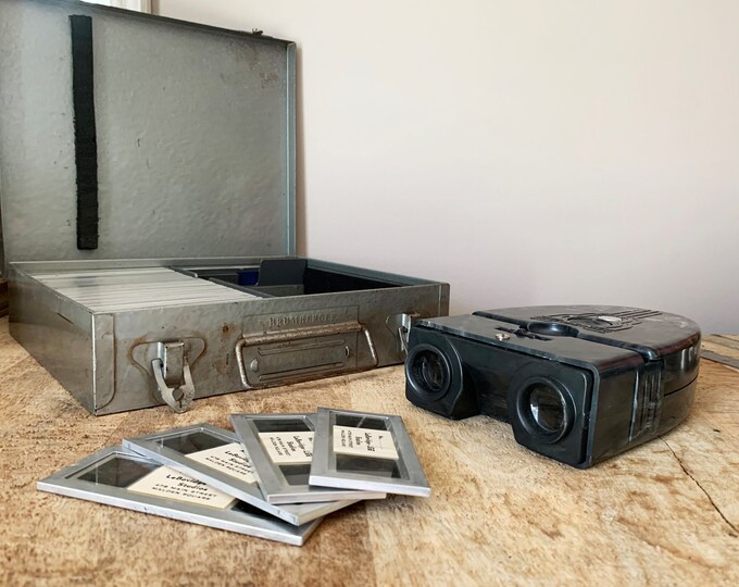 Vintage Brumberger- Boxed Set of Slides and Slide Viewer (untested) - Etsy