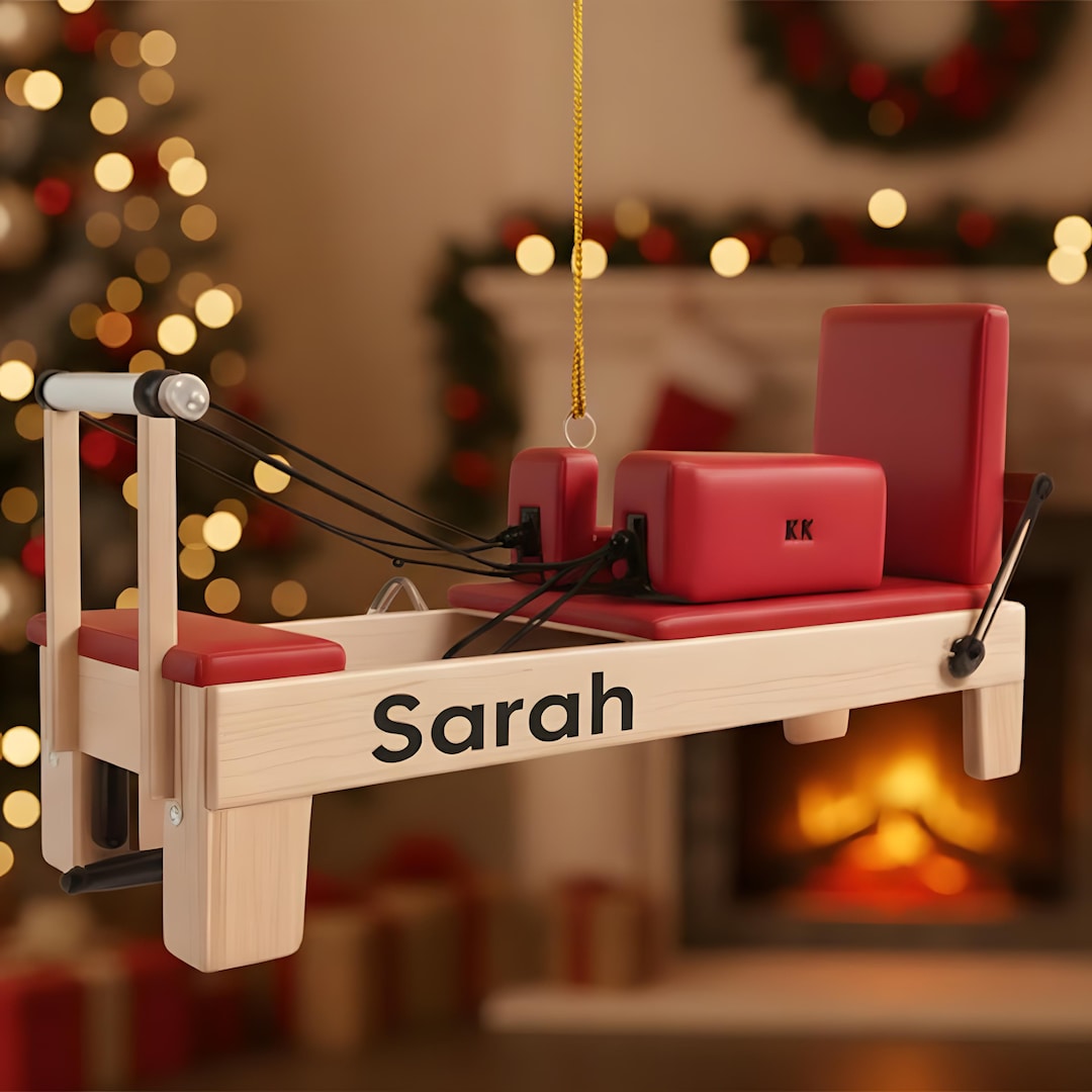 Personalized Pilates Reformer Ornament: Custom Christmas Tree ...