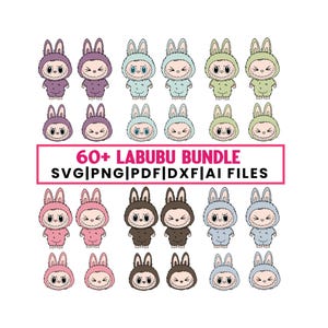 Labubu With Eyes Closed - Etsy