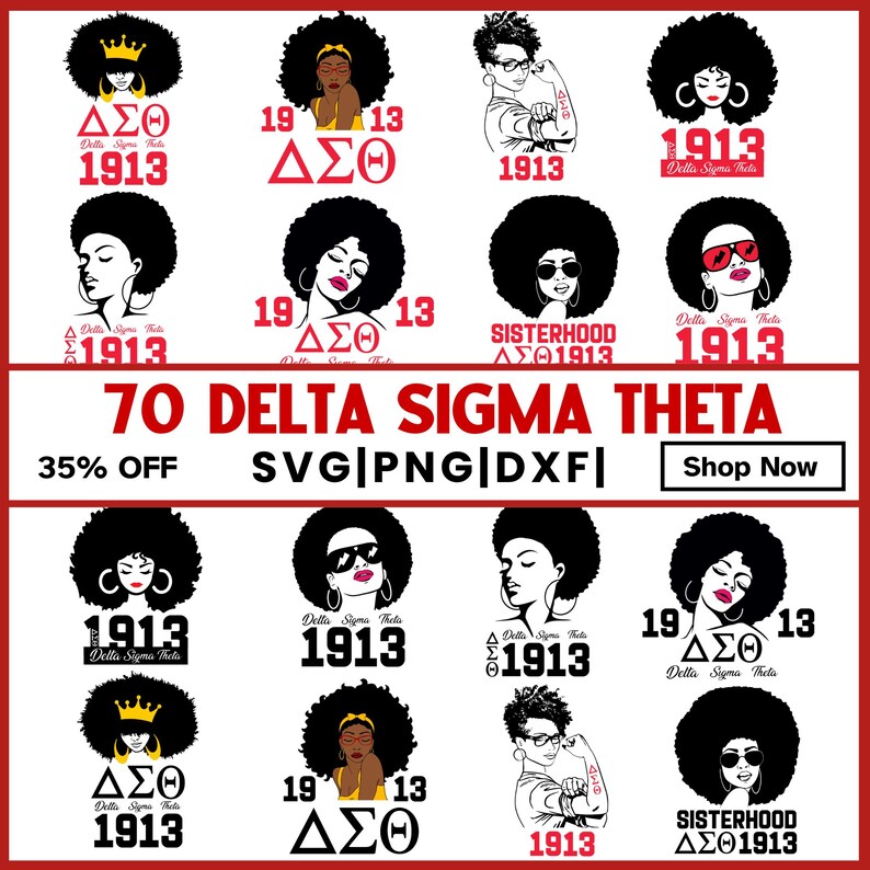 Delta Sigma Theta SVG Bundle: DST 1913 Sorority Aeo PNG Designs ...