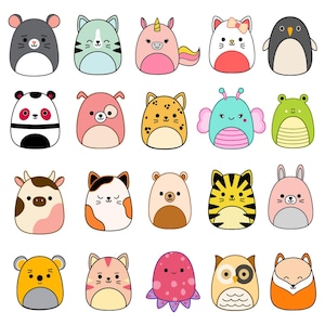 Squishmallow Clipart Bundle: PNG SVG Cricut Designs (digital Download ...