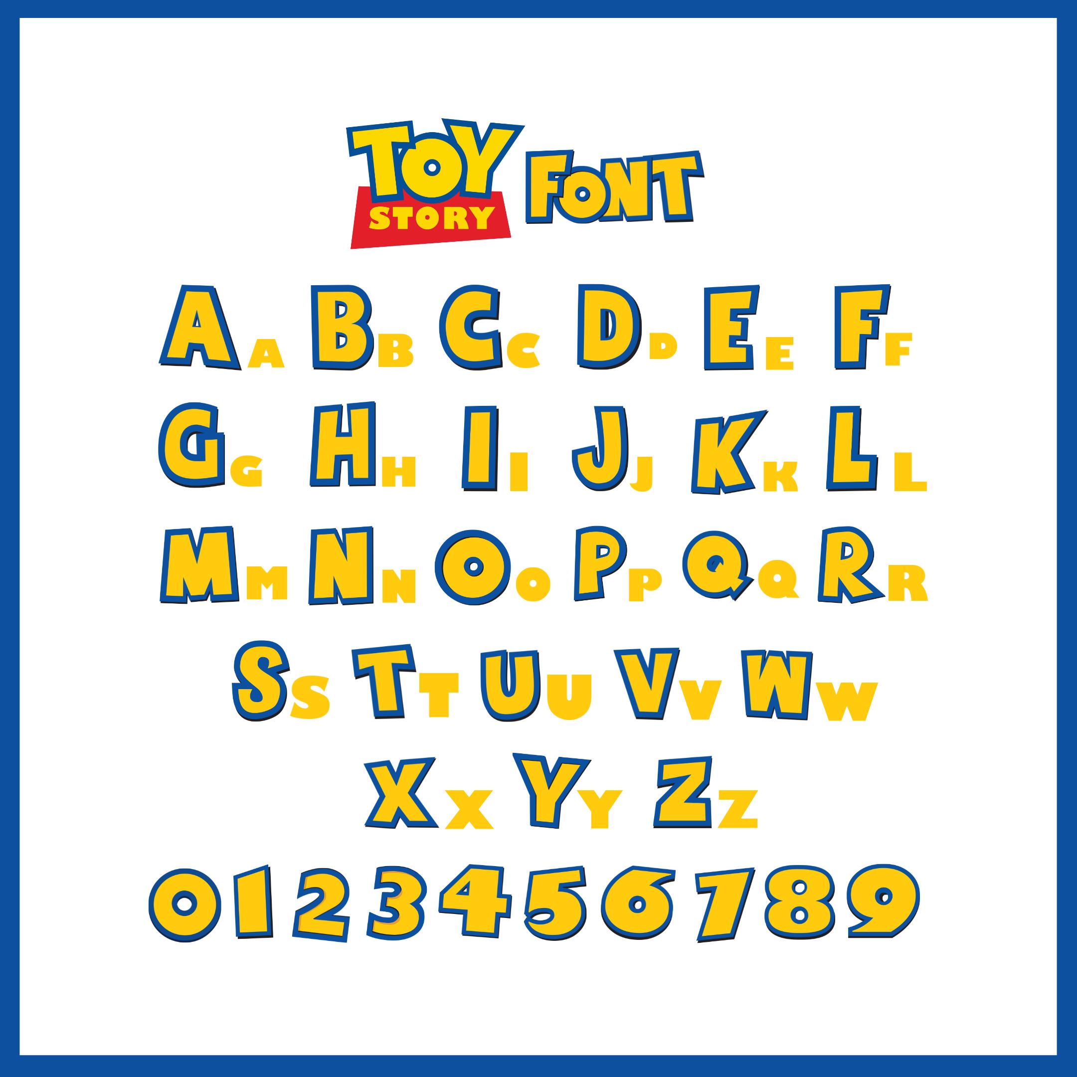 Toy Font, Kids Font, Digital Font Download, PNG Font, Cartoon Font ...