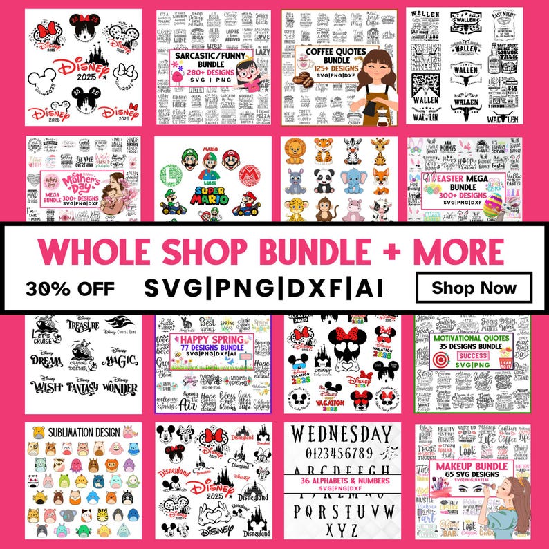 Entire Shop Bundle | All Shop SVG Bundle, Mega SVG Design Bundle: 24000 ...