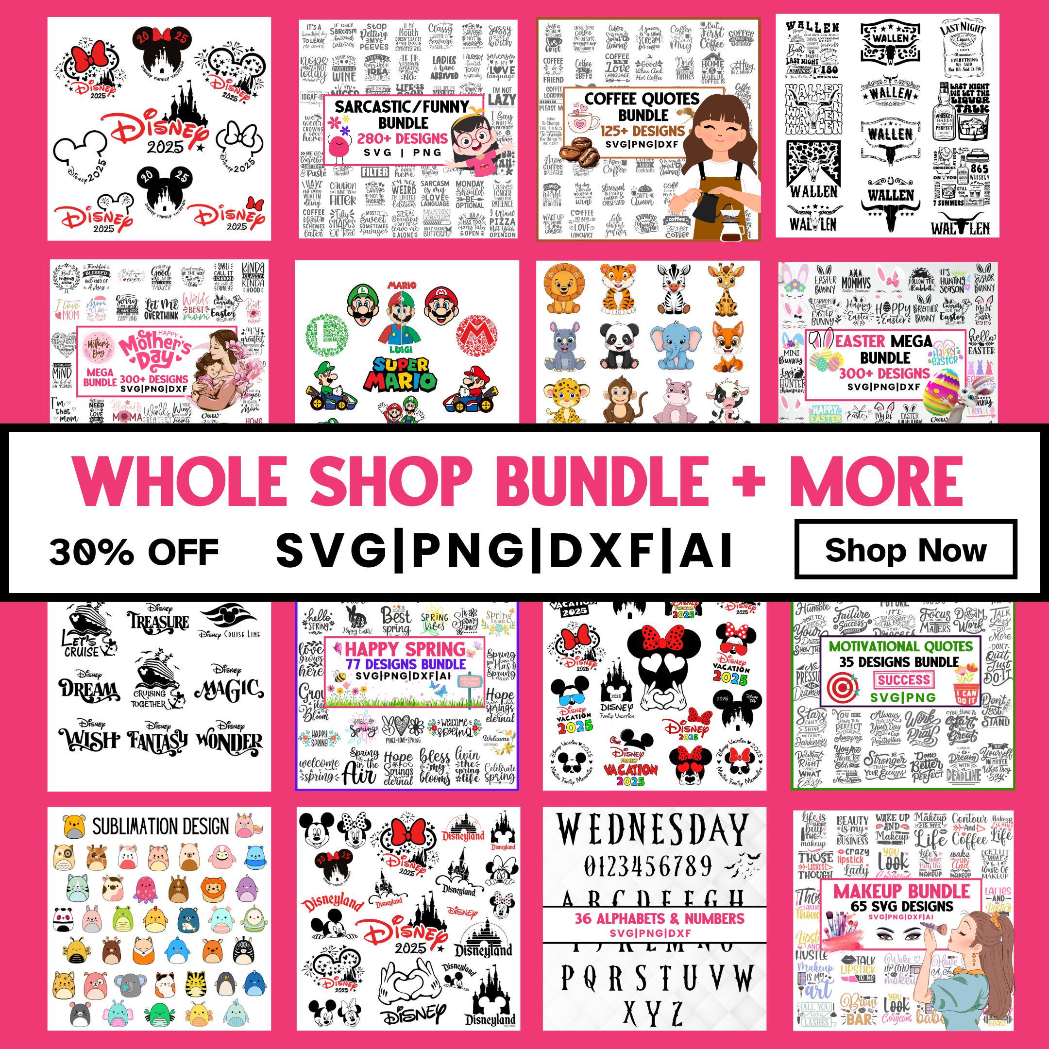 Entire Shop Bundle | All Shop SVG Bundle, Mega SVG Design Bundle: 24000 ...