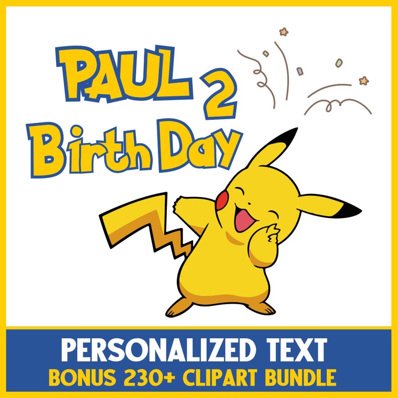 Poke Man Font, Kids Font, Poke Alphabet SVG, Png Font, Birthday Shirt ...