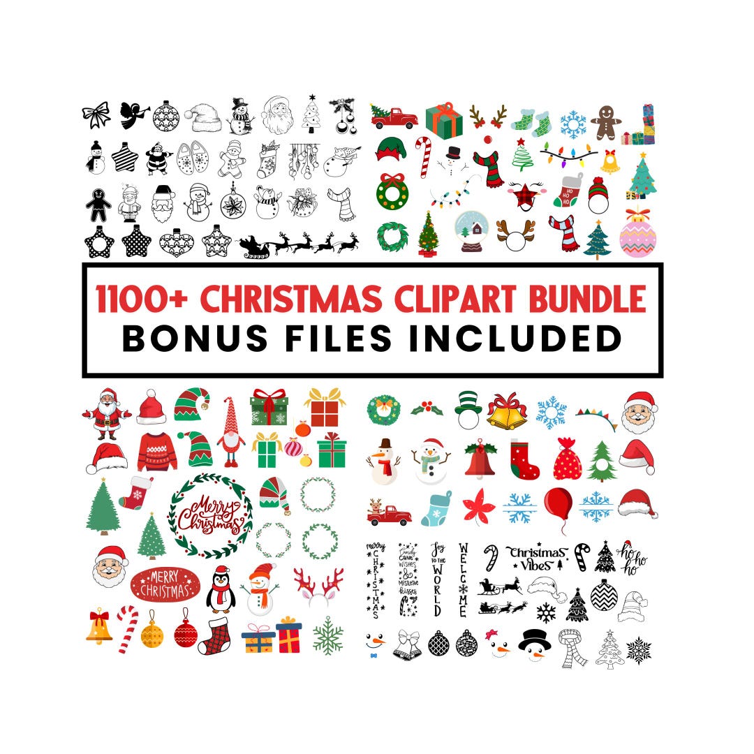 Christmas Elements SVG, Christmas Elements Clipart, Christmas Svg ...